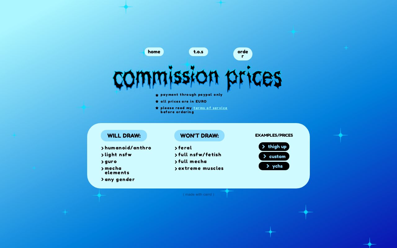 comm prices